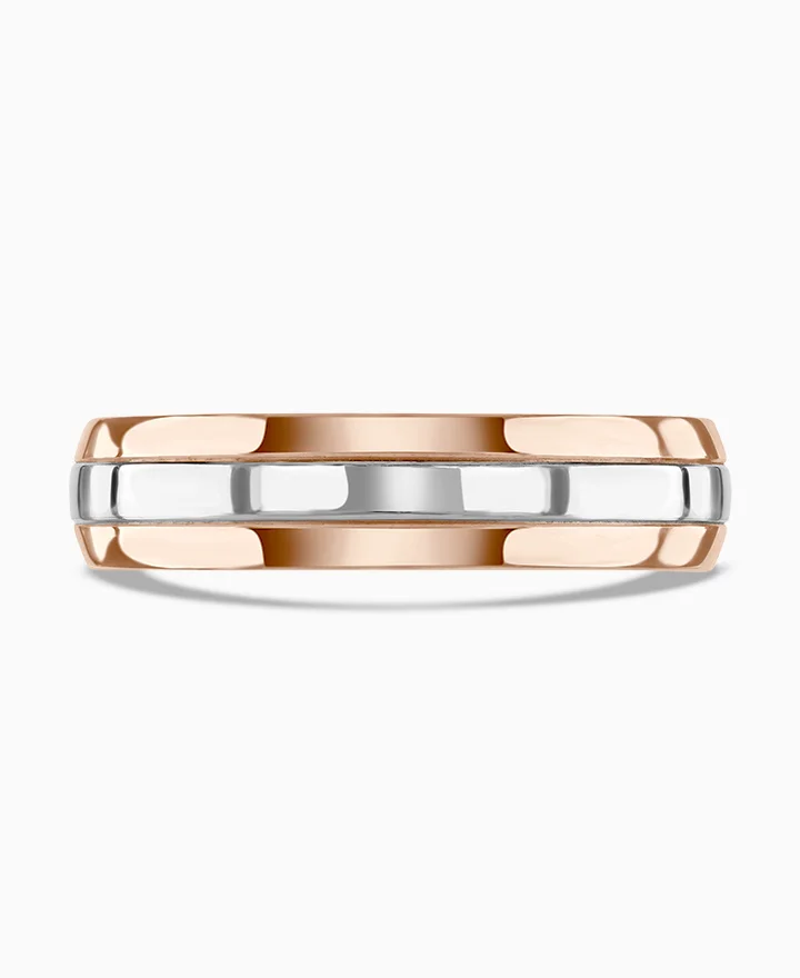 18ct Rose Gold & Palladium Ring Size U – Judith Hart Jewellers