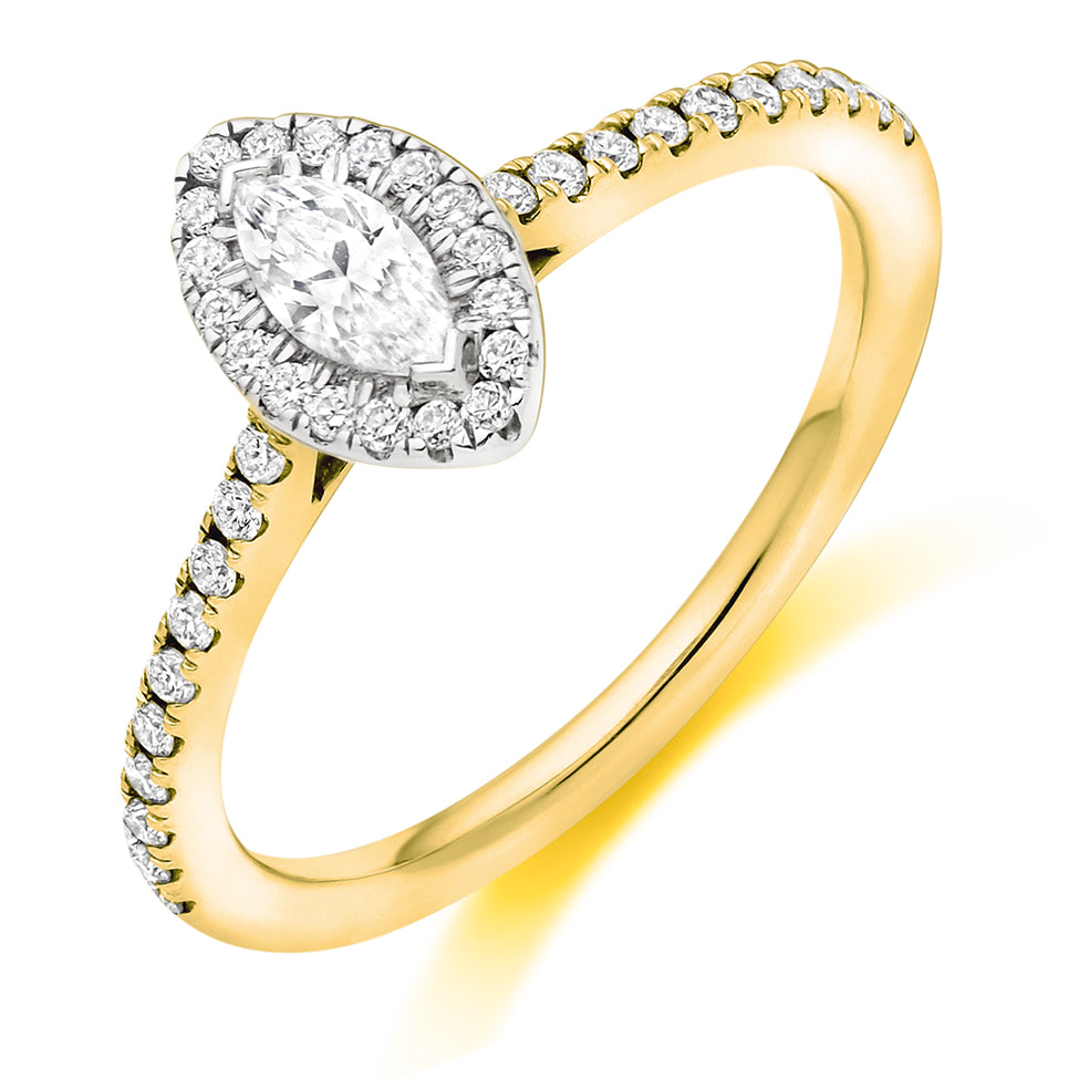 18ct Yellow Gold Marquise Cut 0.48ct Diamond Ring – Judith Hart Jewellers