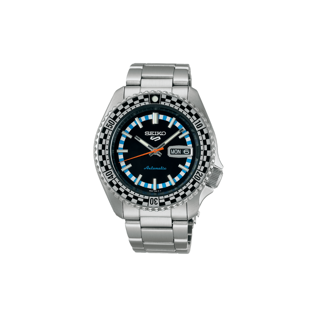 Seiko 5 Checkered Flag Black Dial Watch SRPK67K1 – Judith Hart Jewellers