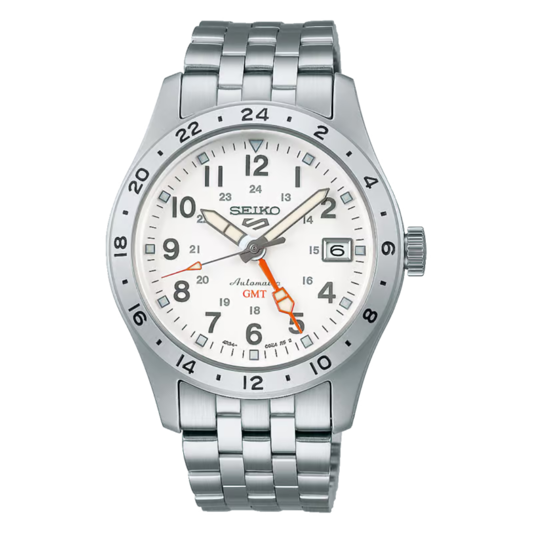 Seiko 5 Sports ‘Overwhite’ Field GMT Watch SSK059K1 – Judith Hart Jewellers