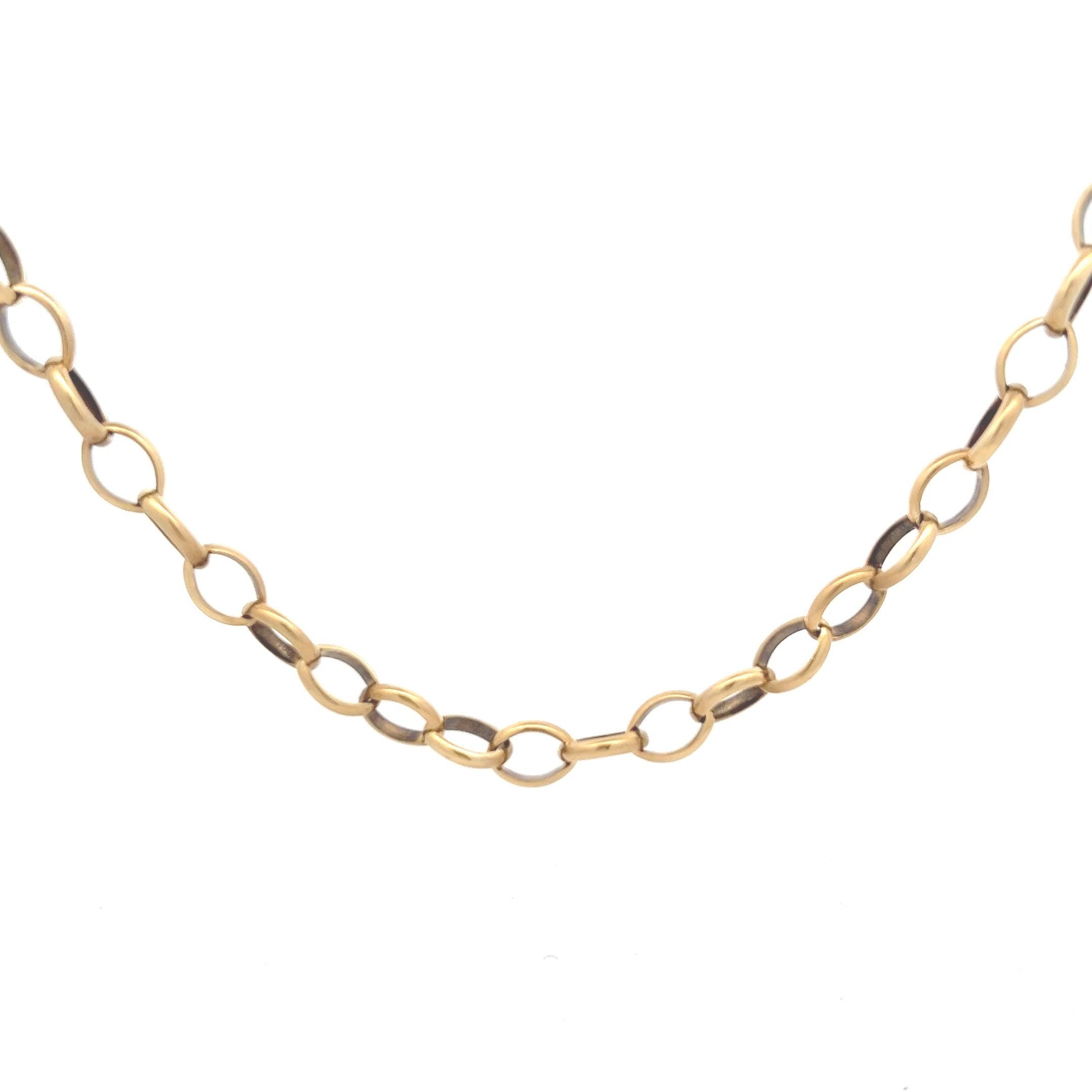 Pre-Owned 9ct Yellow Gold 22" Oval Belcher Chain – Judith Hart Jewellers